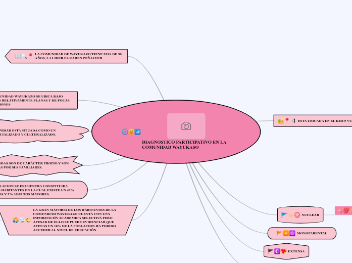 DIAGNOSTICO PARTICIPATIVO EN LA COMUNIDAD ...- Mind Map